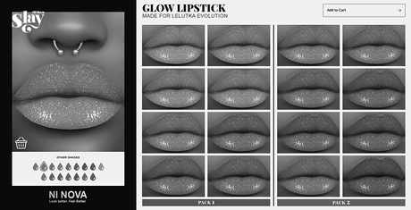 Second Life Marketplace - NI NOVA. Glow (Lelutka Evolution) Pack 1 (DEMO 1)